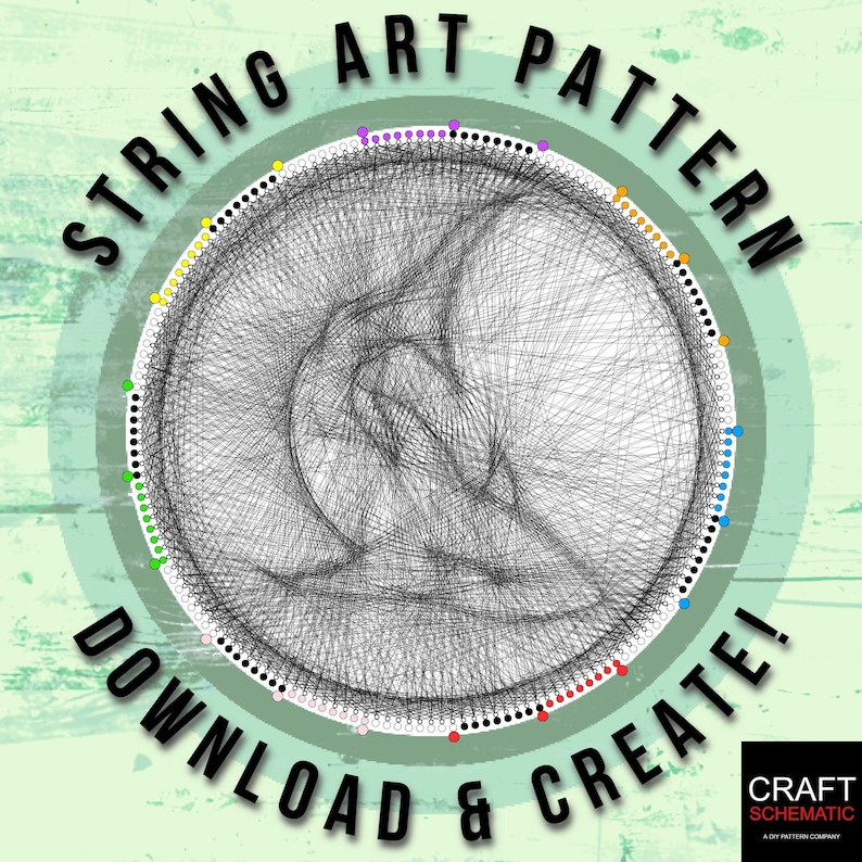 Shark String Art Template: Ocean DIY Pattern (PDF) - Etsy