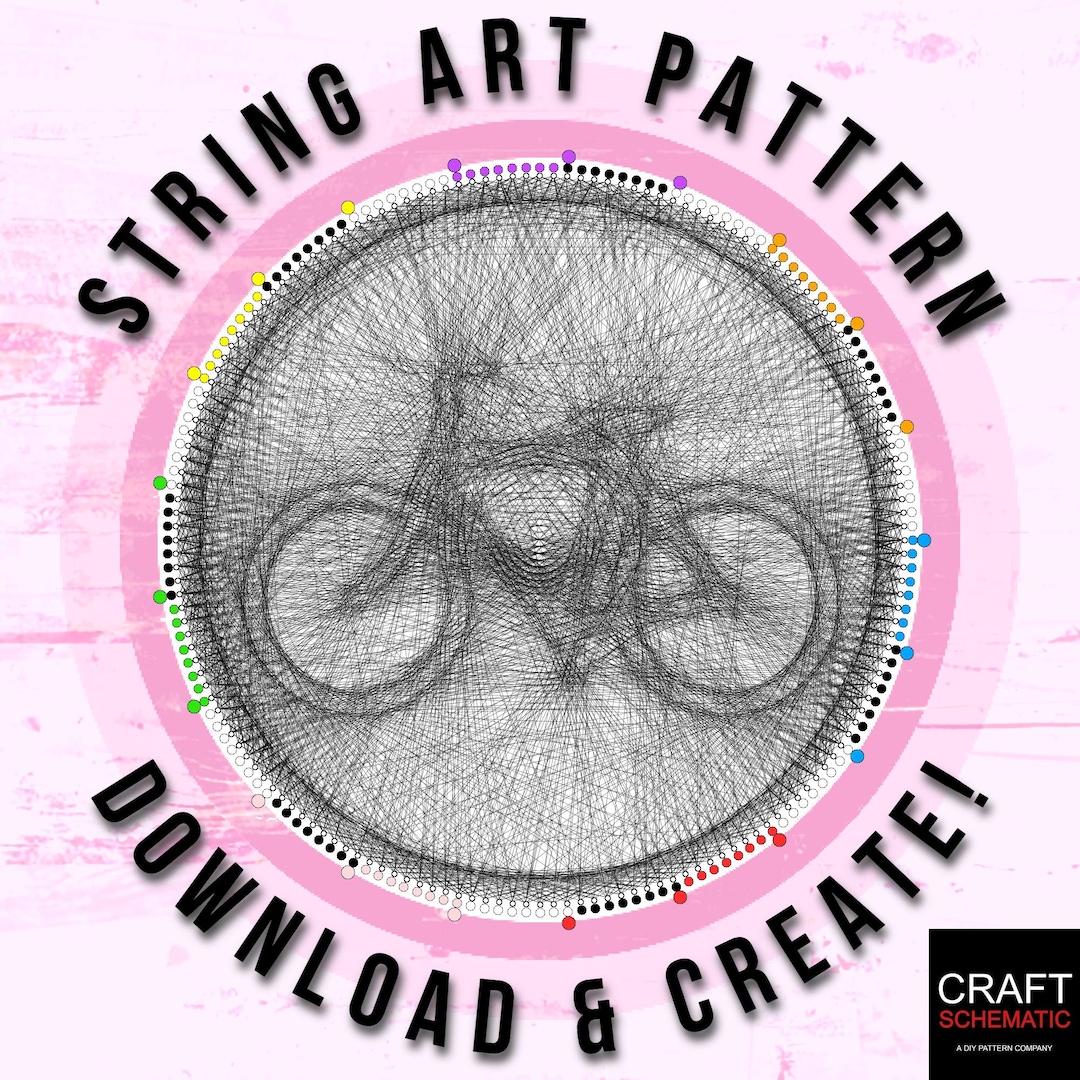 Bike, Bicycle, Cyclist, String Art Template PDF, String Art Digital Kit ...