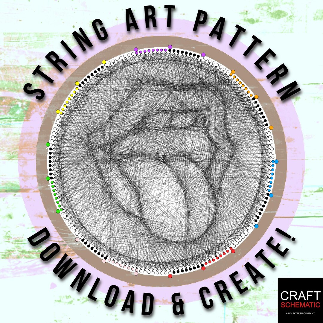 String Art Pattern PDF – Easy DIY Craft Kit for Beginners - DIY ...
