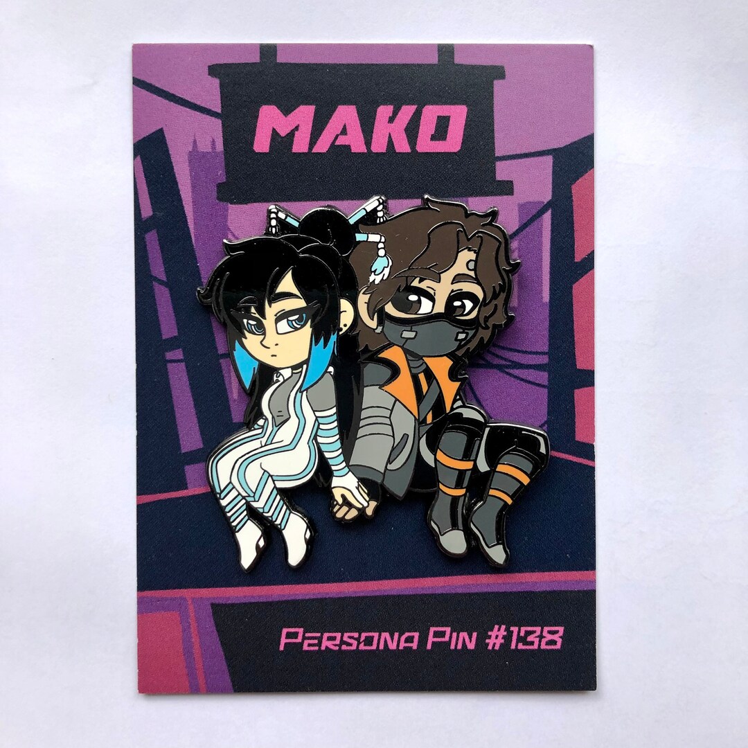 Persona Pins 138 Mako Pin and Stickers Set - Etsy