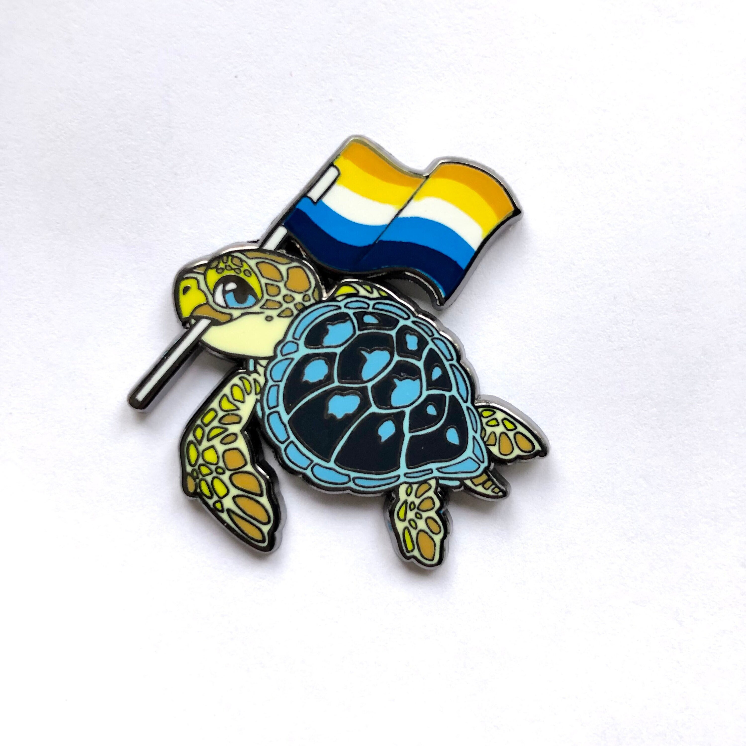Fursona Pins Aroace Sea Turtle Pride Pin - Etsy Australia