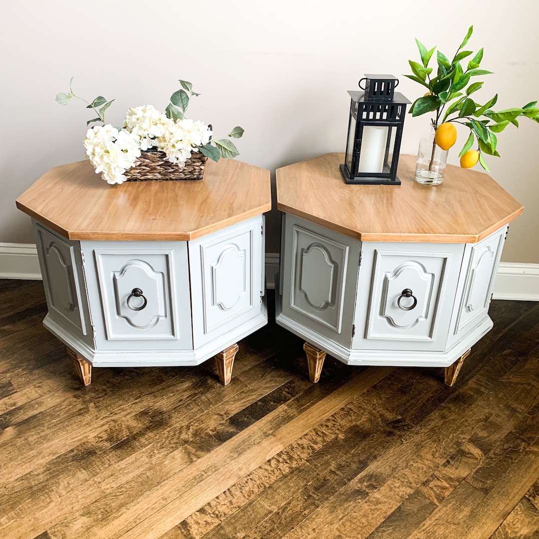 Sold! Matching Side Tables, Vintage Side Tables, Family Room Furniture ...