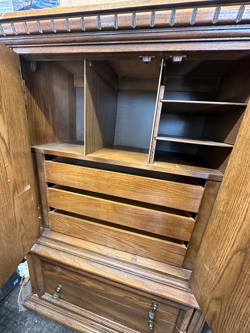 Vintage Broyhill Highboy Armoire Dresser - Etsy
