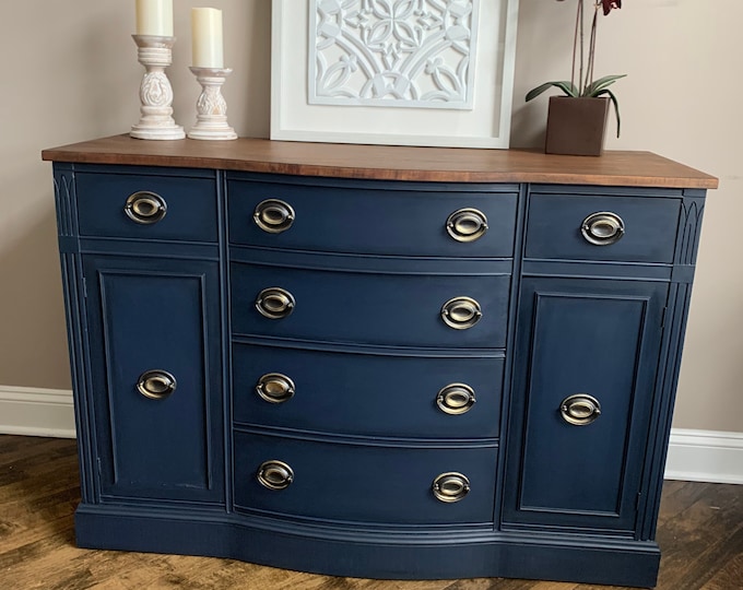 Navy Blue Buffet Sold Do Not Purchase - Etsy