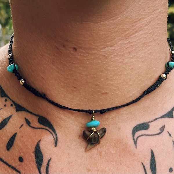 Shark Tooth Choker - Etsy