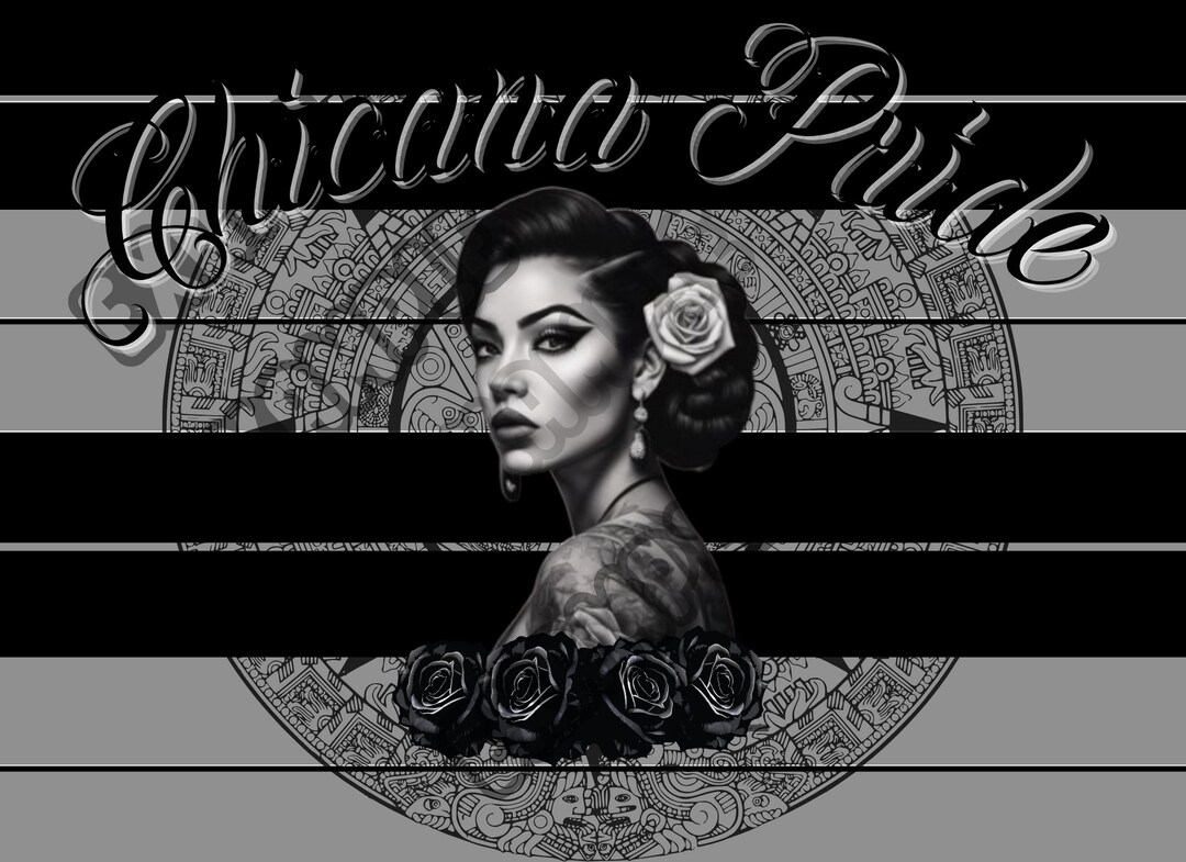 Chicana Pride Black and Grey - Etsy