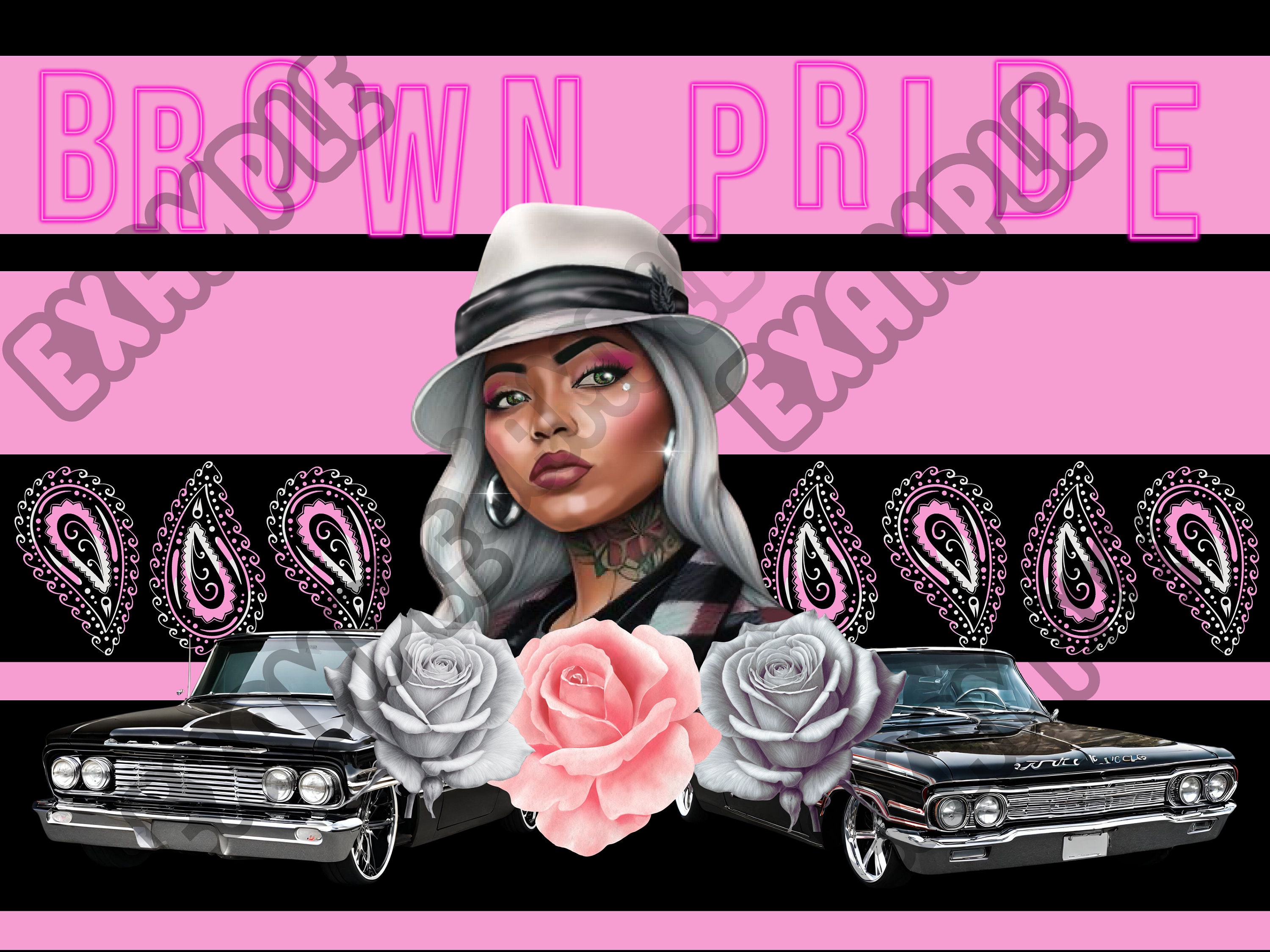 Brown Pride Neon Pink PNG - Etsy