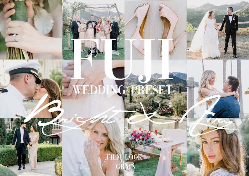 Fuji Wedding Preset With Warm Feel , Film Look and Grain Lightroom CC ...