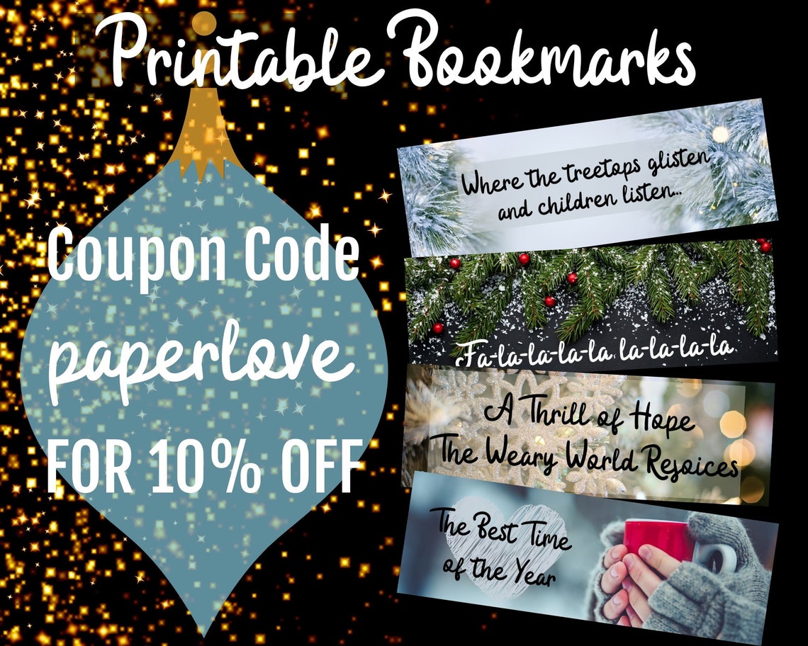 Printable Bookmark Collection 4 Page Bundle Letter Size - Etsy