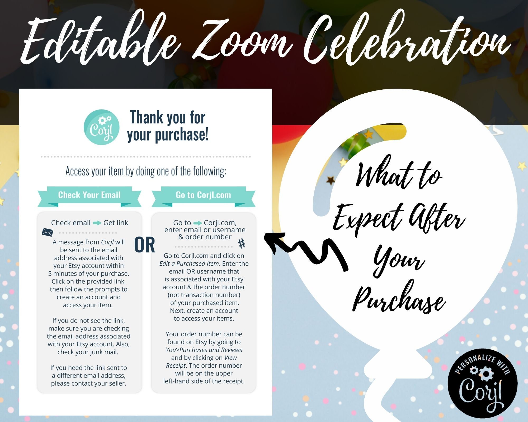 Editable Zoom Background for Celebrations, Virtual Birthday Party ...