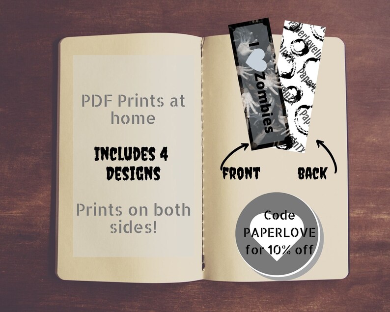 Printable Bookmarks With Dark Sci-fi Fantasy Suspense EMO | Etsy
