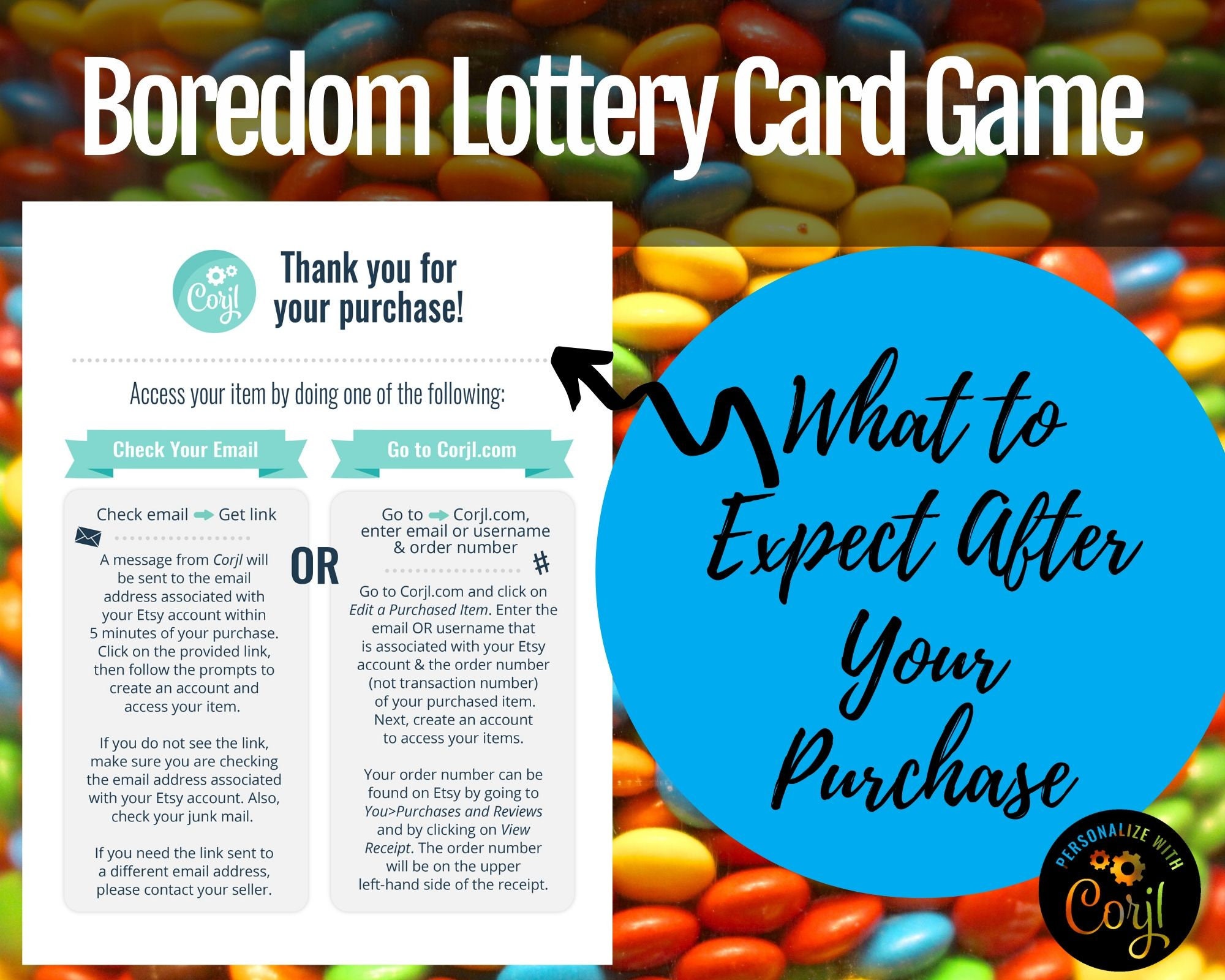 Editable Boredom Lottery Cards Printable PDF Letter Size - Etsy