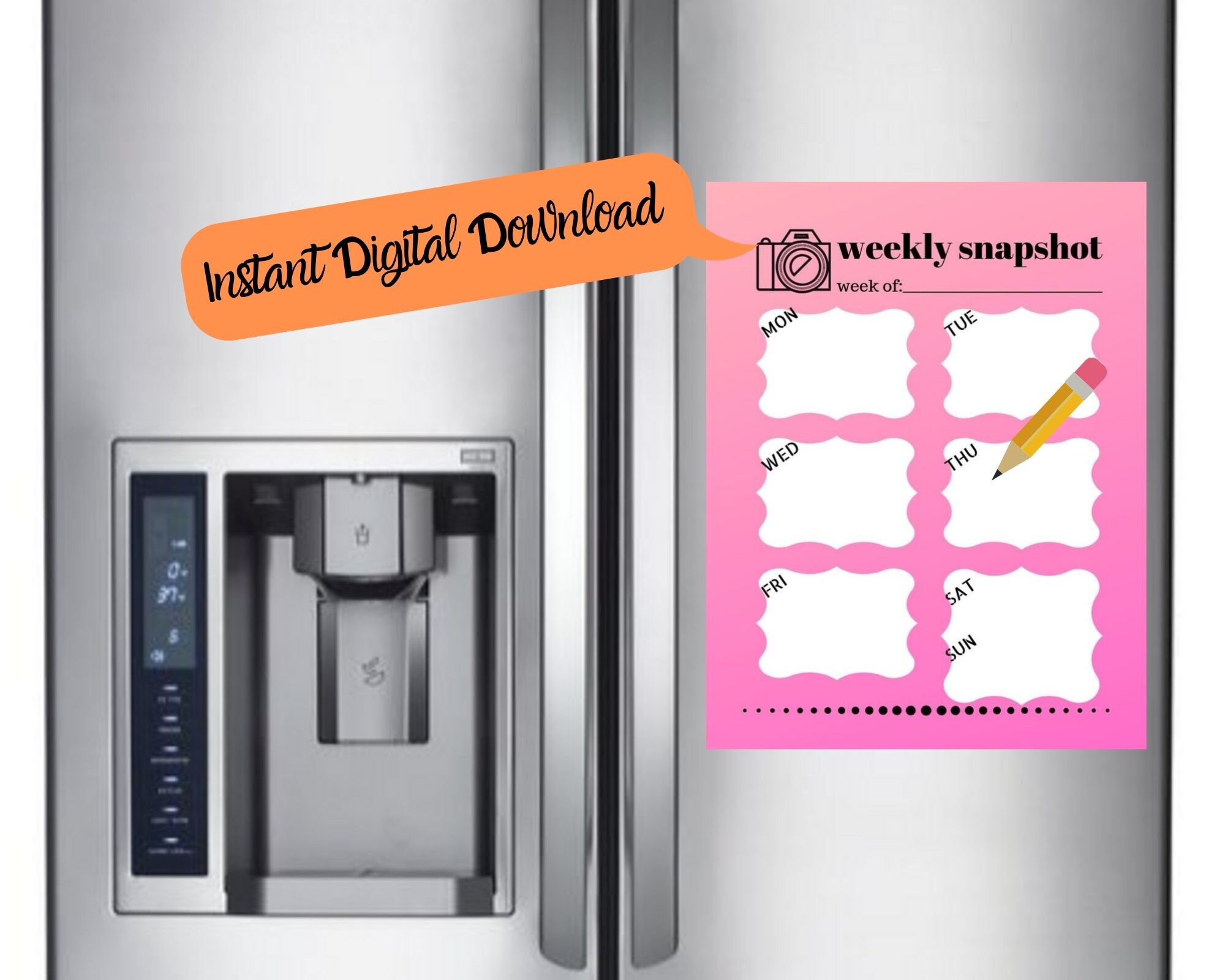 Weekly Snapshot Family Planner Printable Bundle - Etsy