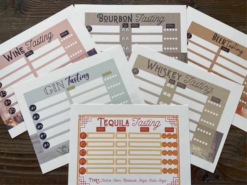 Whiskey Tasting Score Card - Etsy
