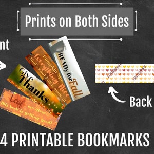 Printable Bookmark Collection 4 Page Bundle Letter Size 2-sided Pdfs - Etsy