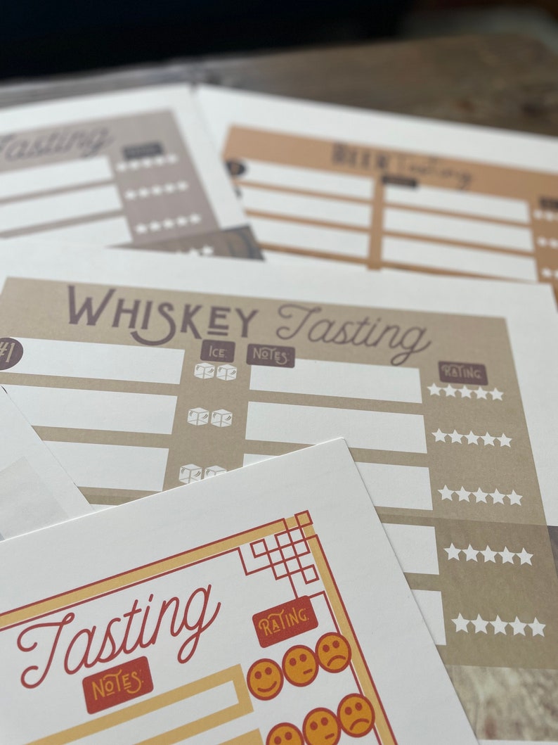 Whiskey Tasting Score Card - Etsy