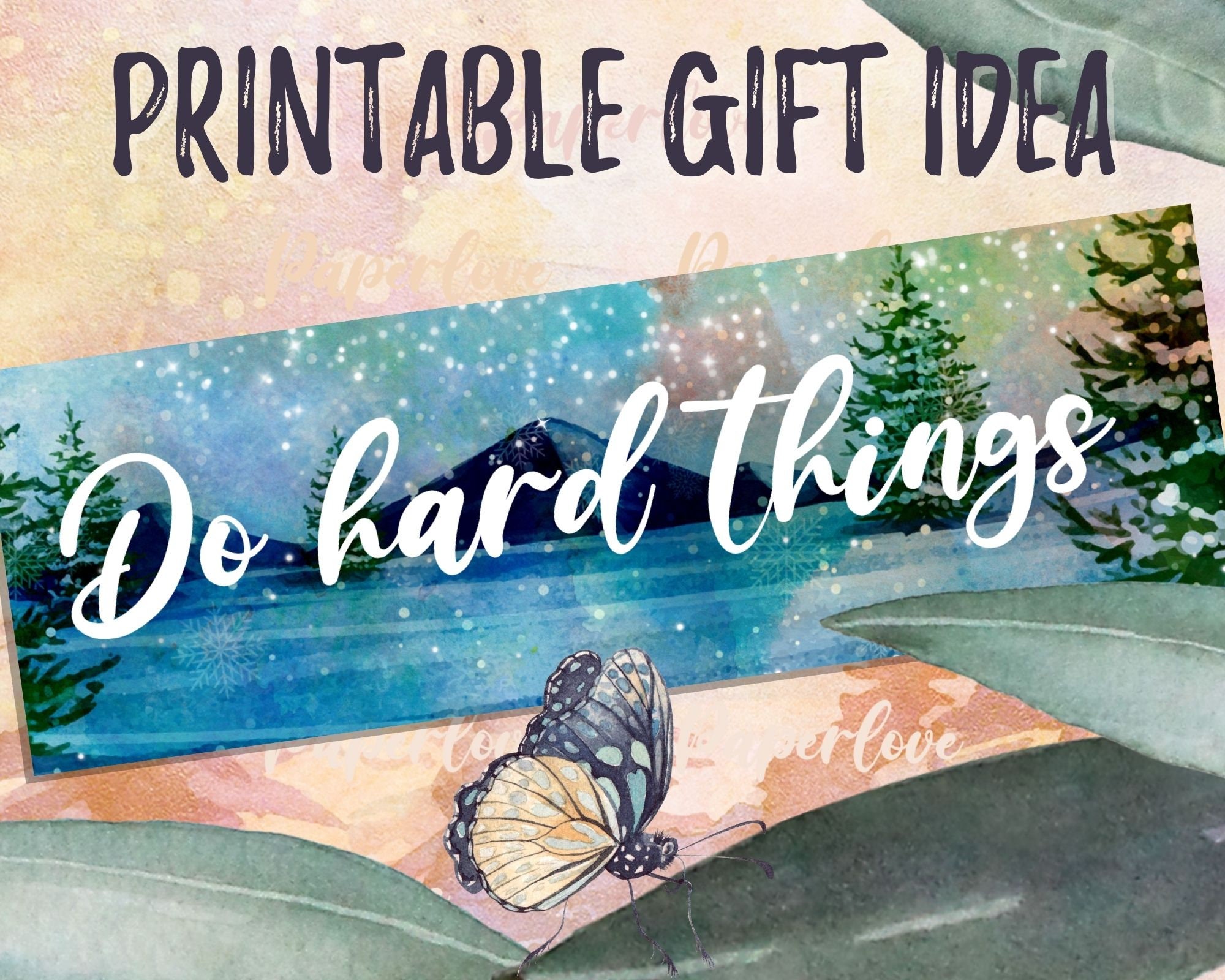 Printable Bookmarks With Inspirational Watercolor, Make Your Own Magic ...