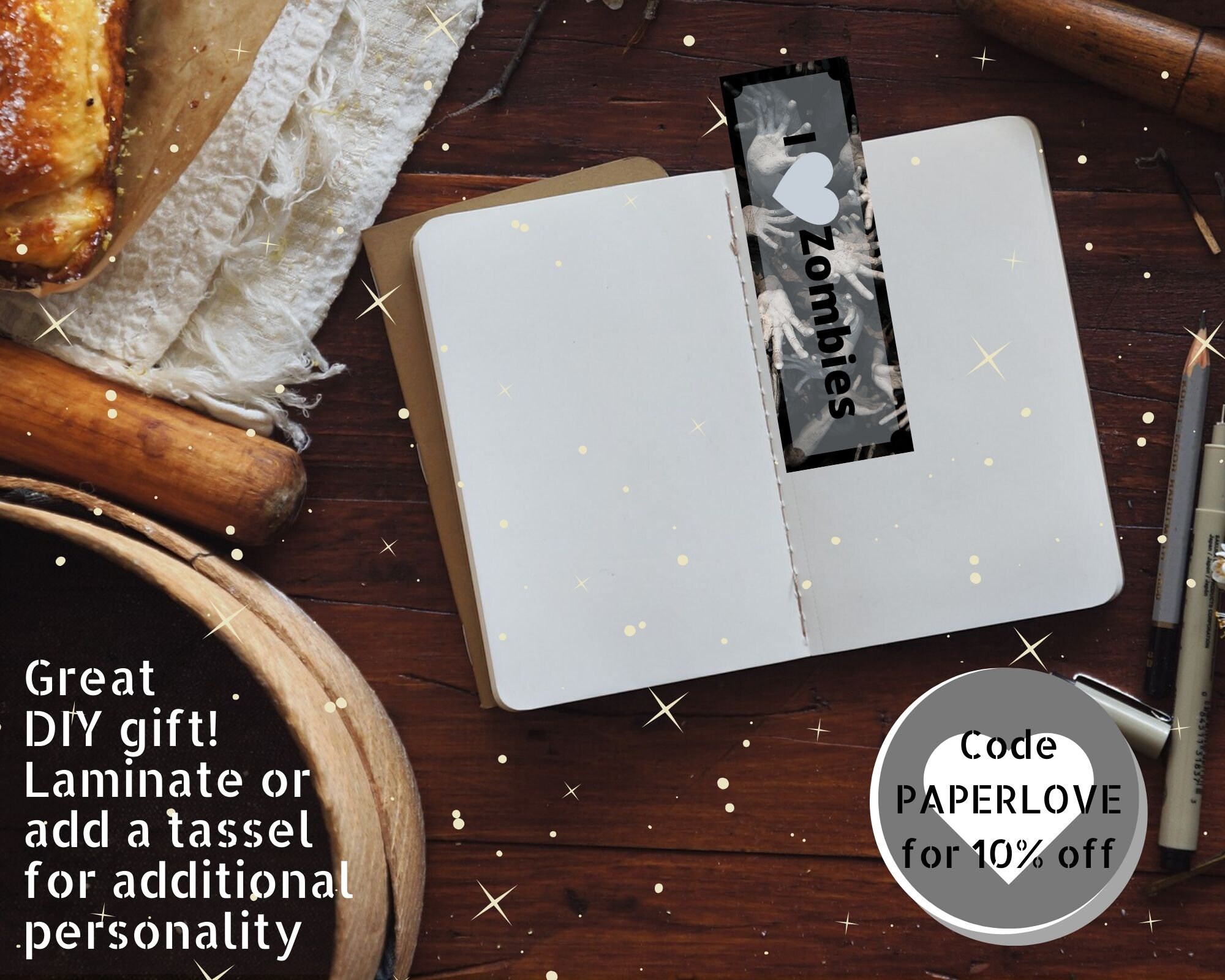 Printable Bookmarks With Dark Sci-fi, Fantasy, Suspense, EMO Theme ...