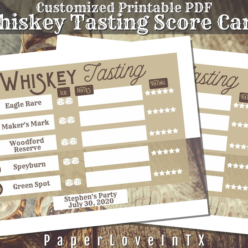 Whiskey Card - Etsy
