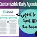 Customizable Home Schooling Printable Daily Agenda With Icons for Kids ...