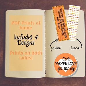 Printable Bookmarks Fall Theme With Inspirational Quotes From ...