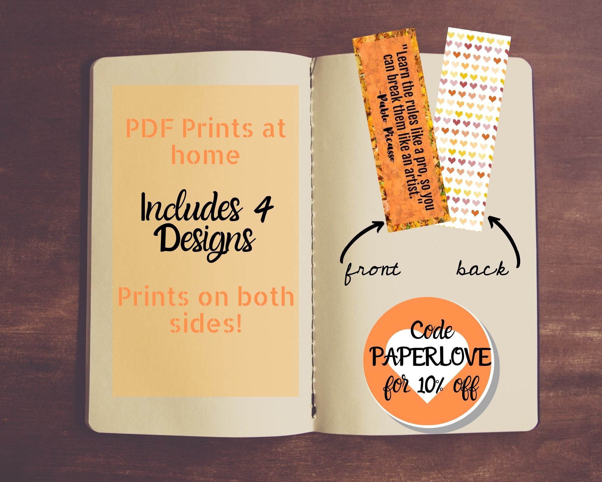 Printable Bookmarks Fall Theme With Inspirational Quotes From ...