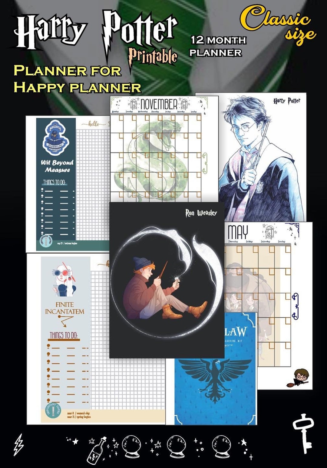 Printable Planner for Classic Happy Planner - Etsy