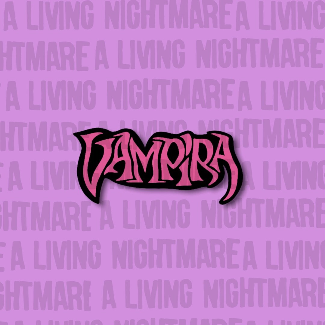 Vampira Vinyl Sticker - Etsy