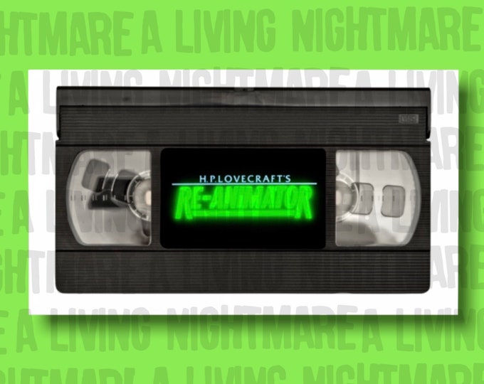 H.P. Lovecraft’s Reanimator VHS Tape Vinyl Sticker - Etsy