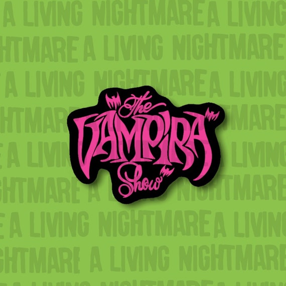 The Vampira Show Vinyl Sticker - Etsy