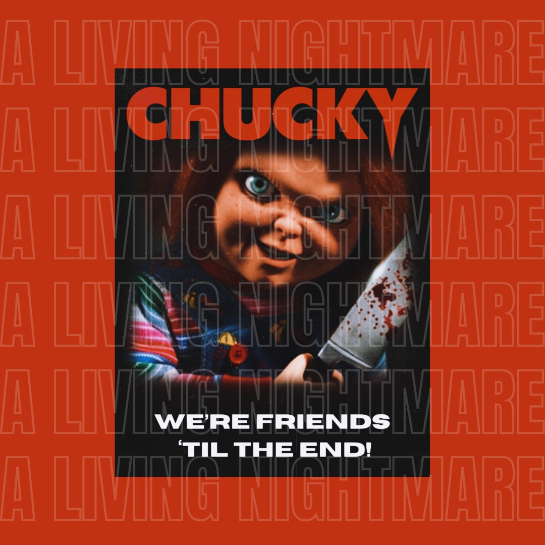 Chucky Fan Made Poster Vinyl Sticker - Etsy