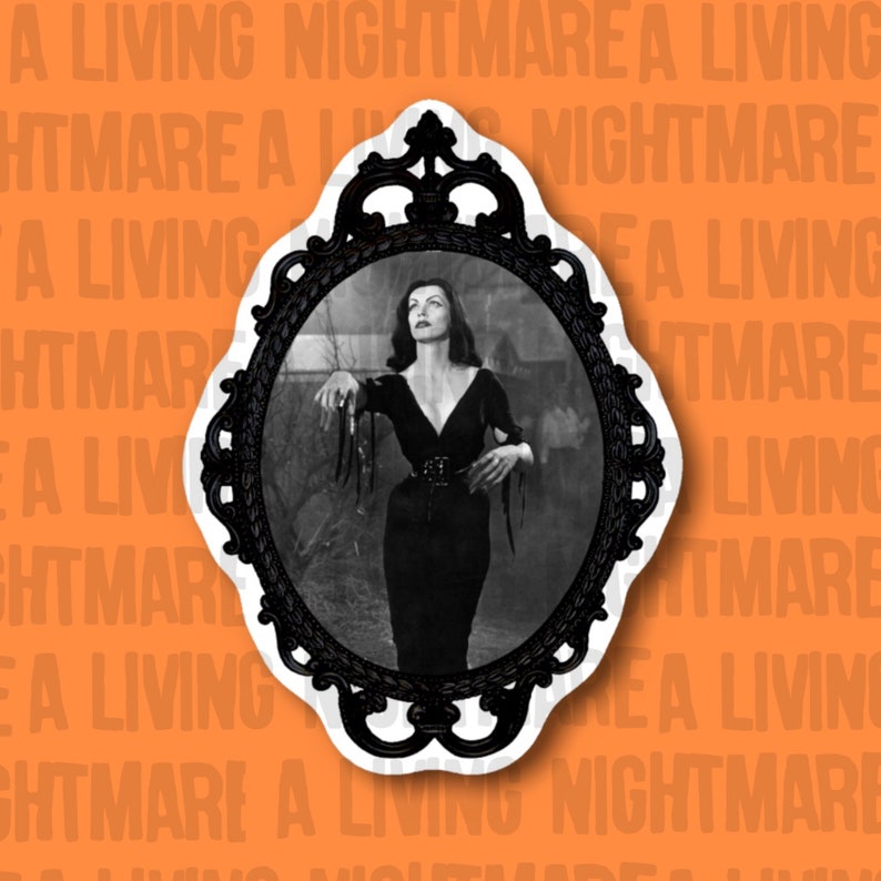 Vampira Frame Vinyl Sticker - Etsy
