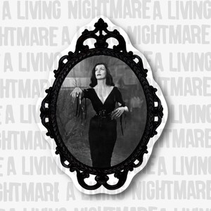 Vampira Frame Vinyl Sticker - Etsy