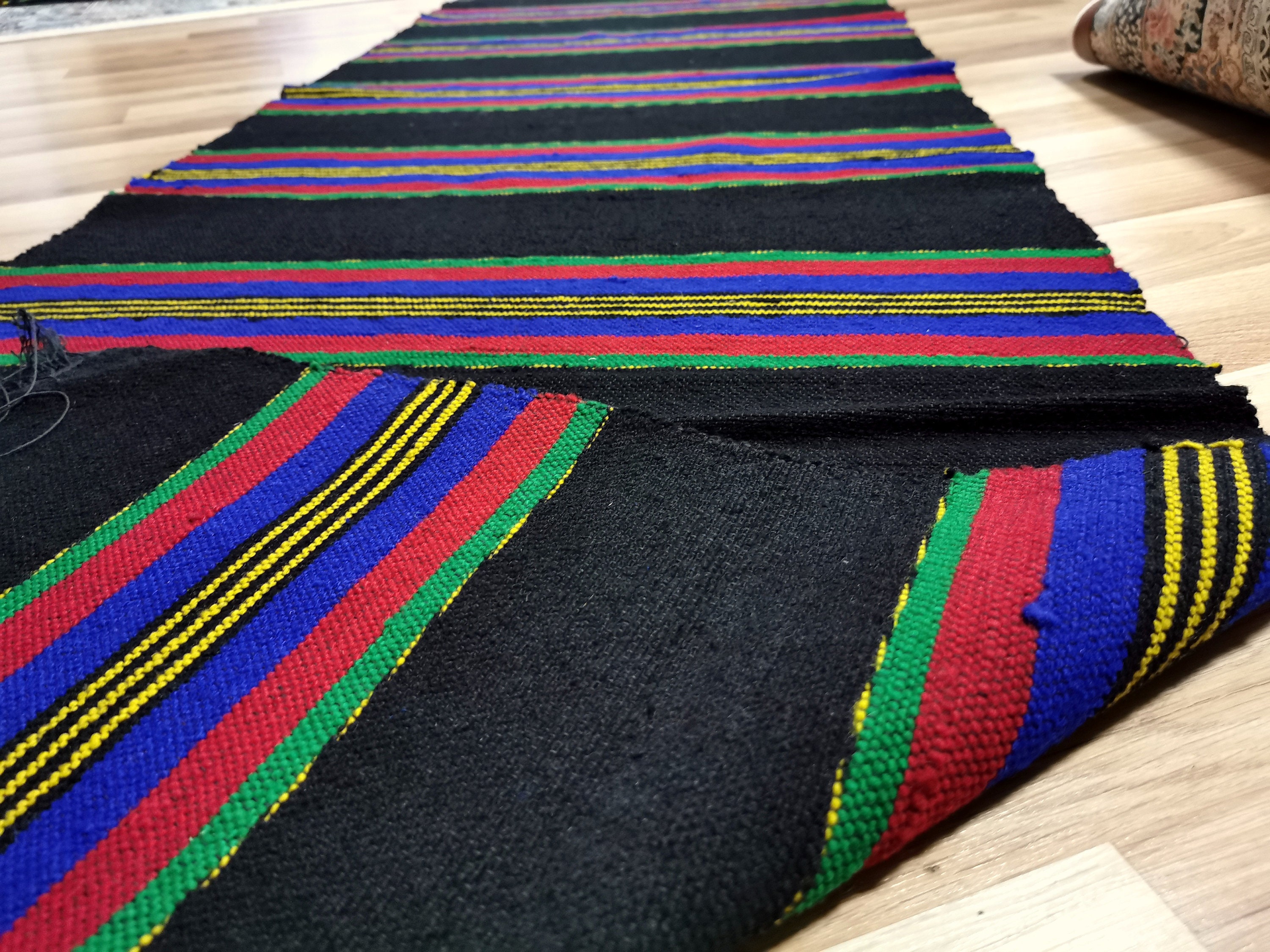 Antique Cotton Rug, Handmade, Bulgarian Rug, Vintage Cover, Carpet ...