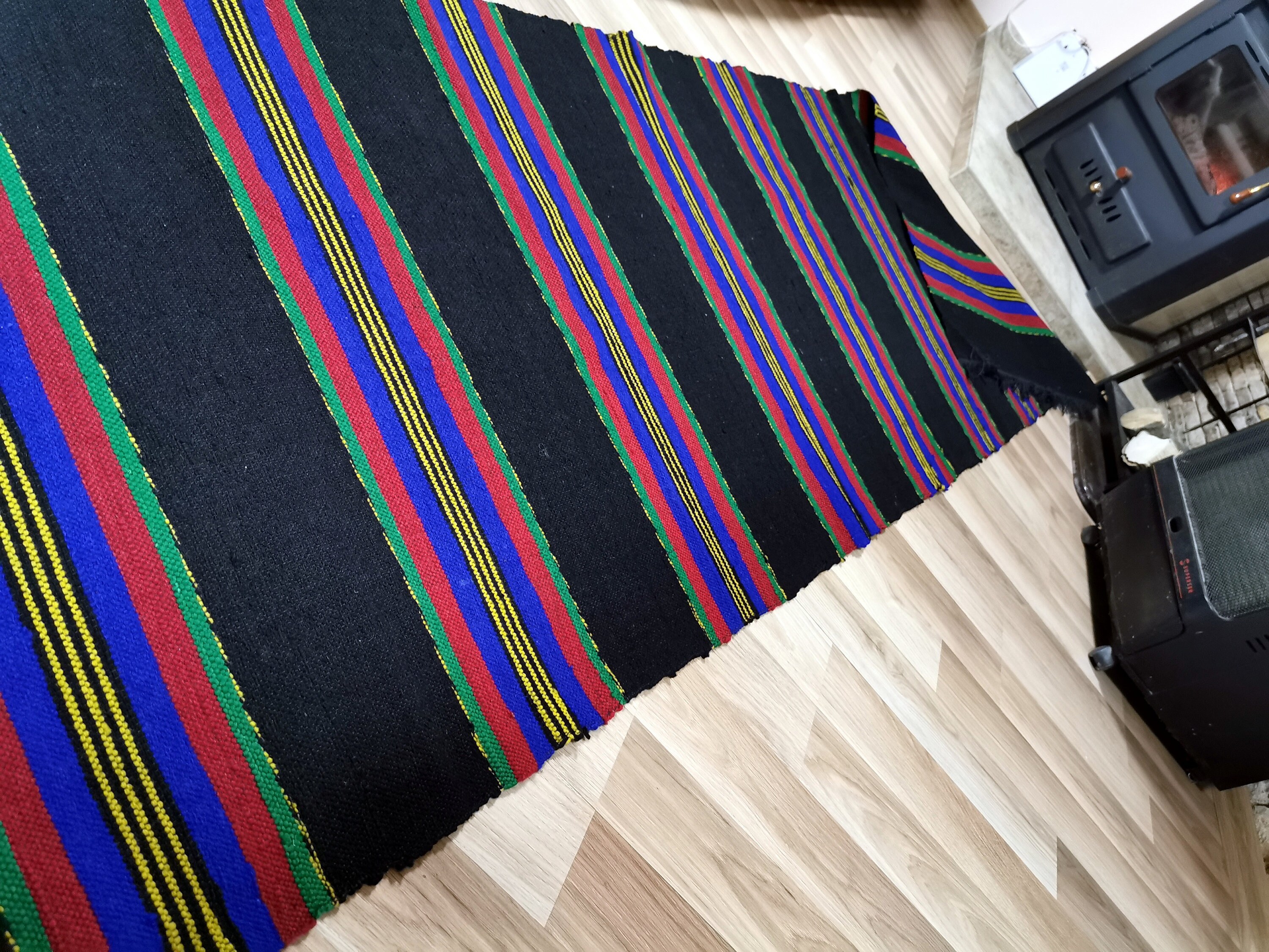 Antique Cotton Rug, Handmade, Bulgarian Rug, Vintage Cover, Carpet ...