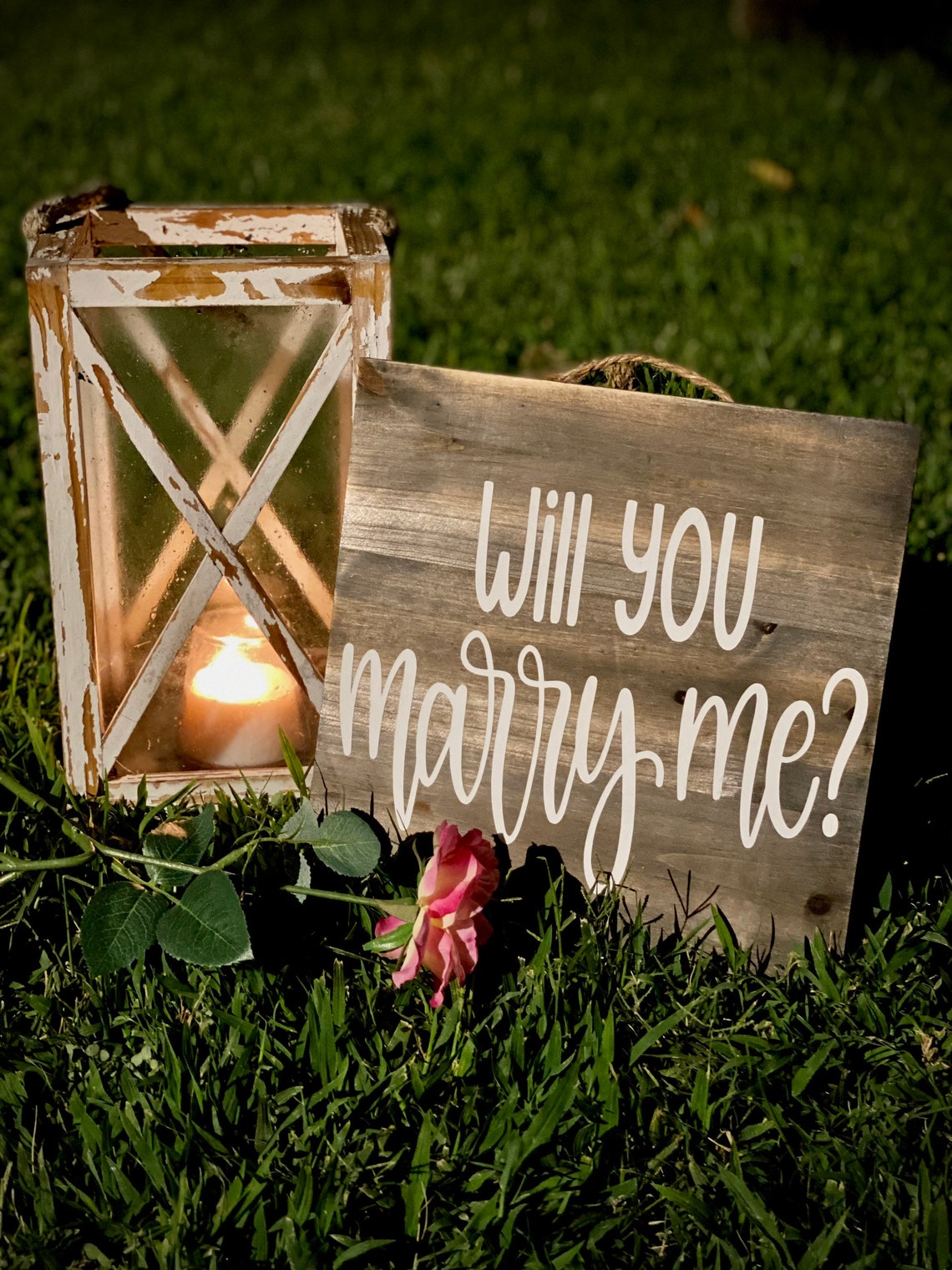 Will You Marry Me wood Proposal Sign - Etsy