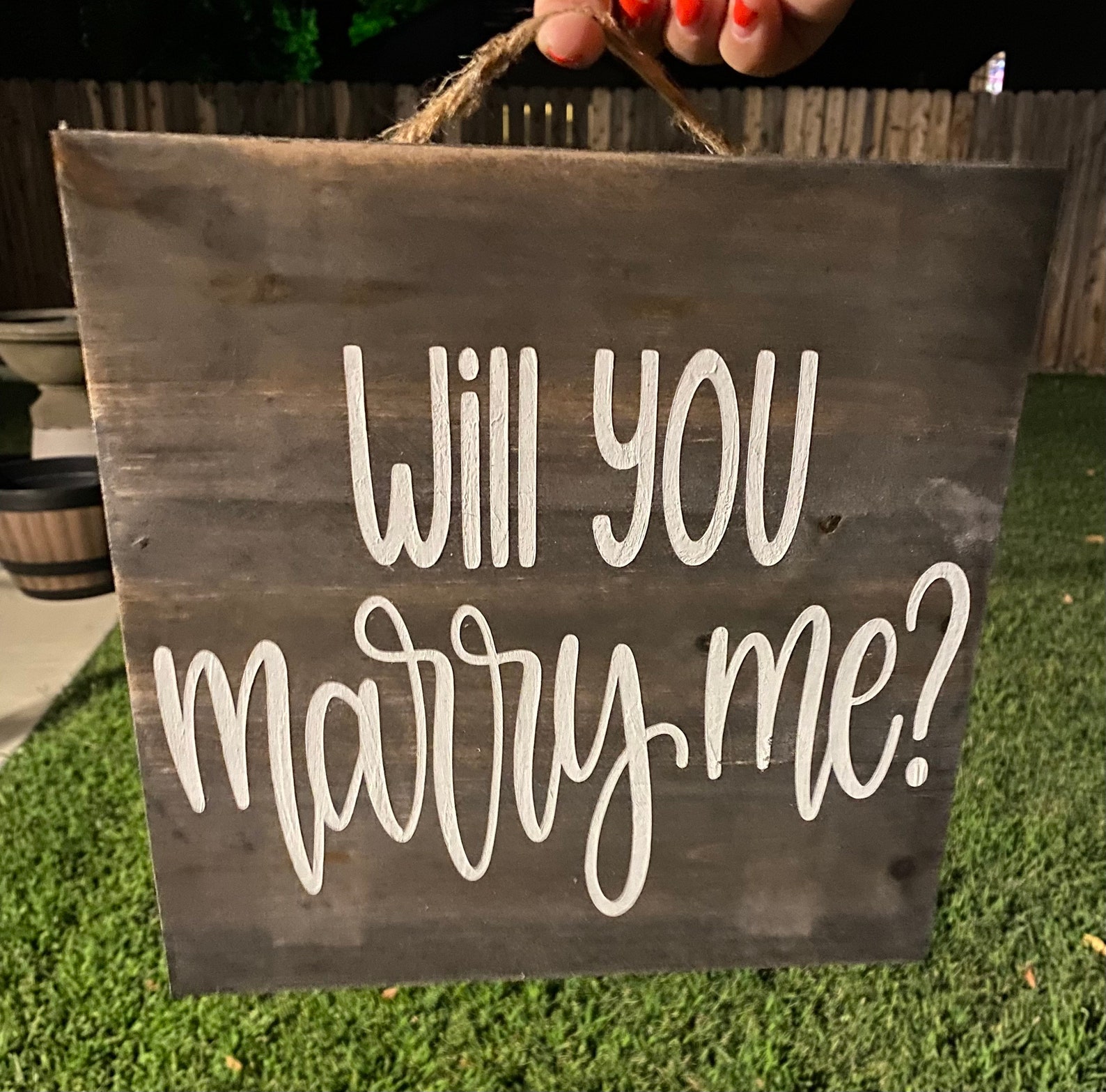 Will You Marry Me wood Proposal Sign - Etsy