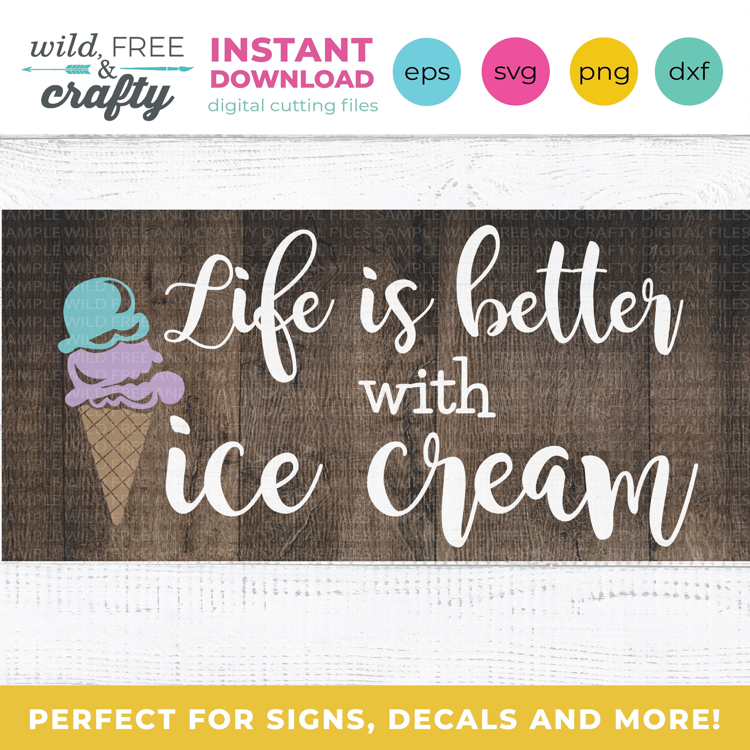 Helado Svg diseños Svg archivos Svg Svg de verano Png de - Etsy México