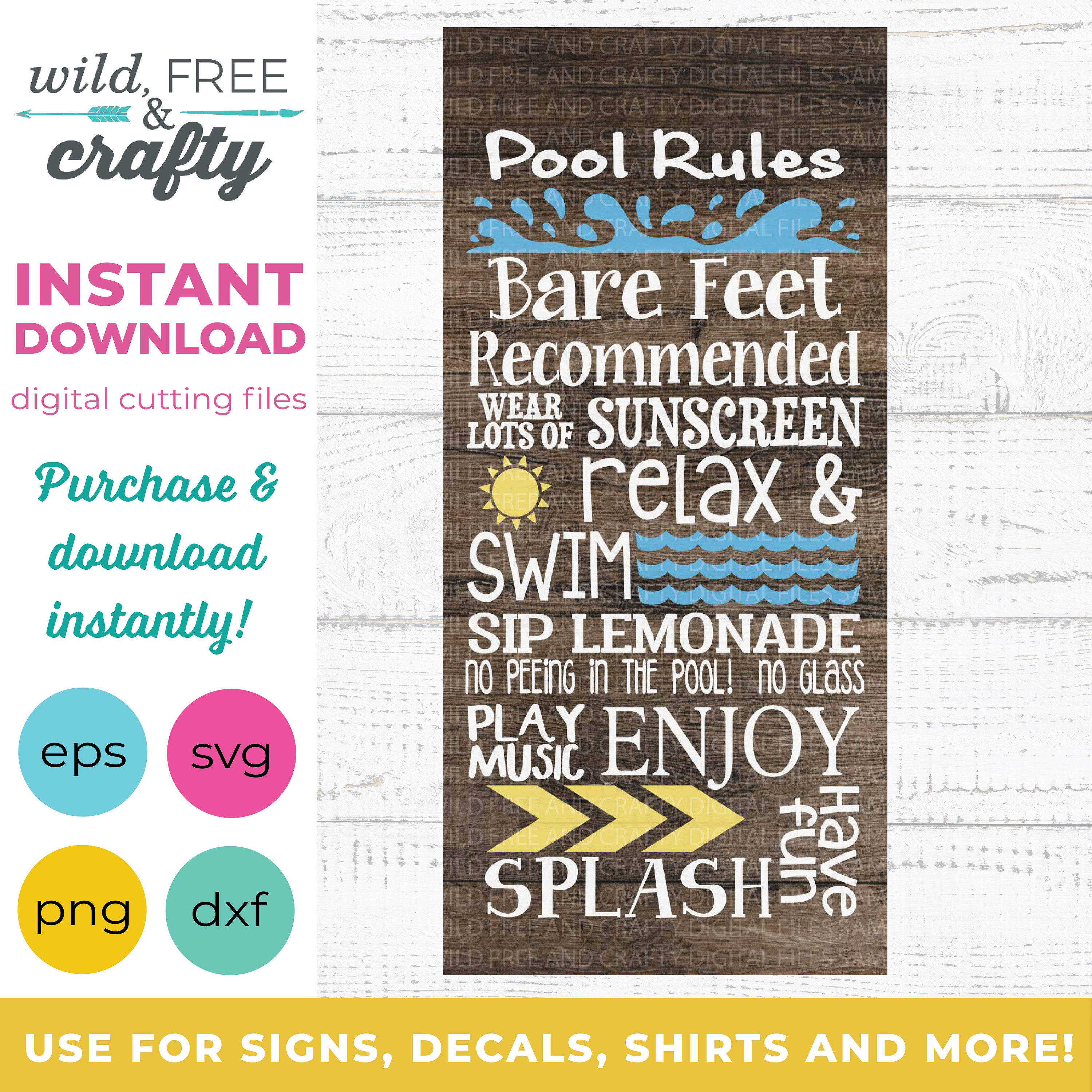 Pool Svg, Pool Svg File, Pool Svg Sign, Pool Rules Svg, Pool Rules Sign ...