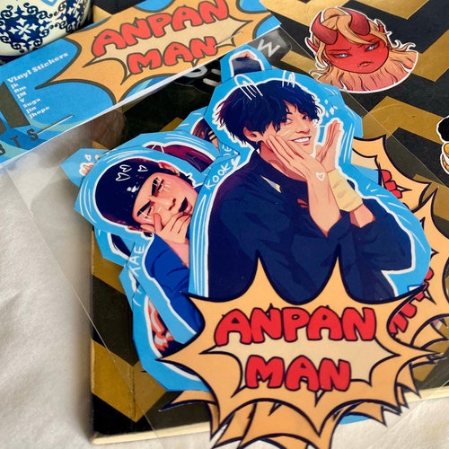 Anpanman Vinyl Sticker Set - Etsy