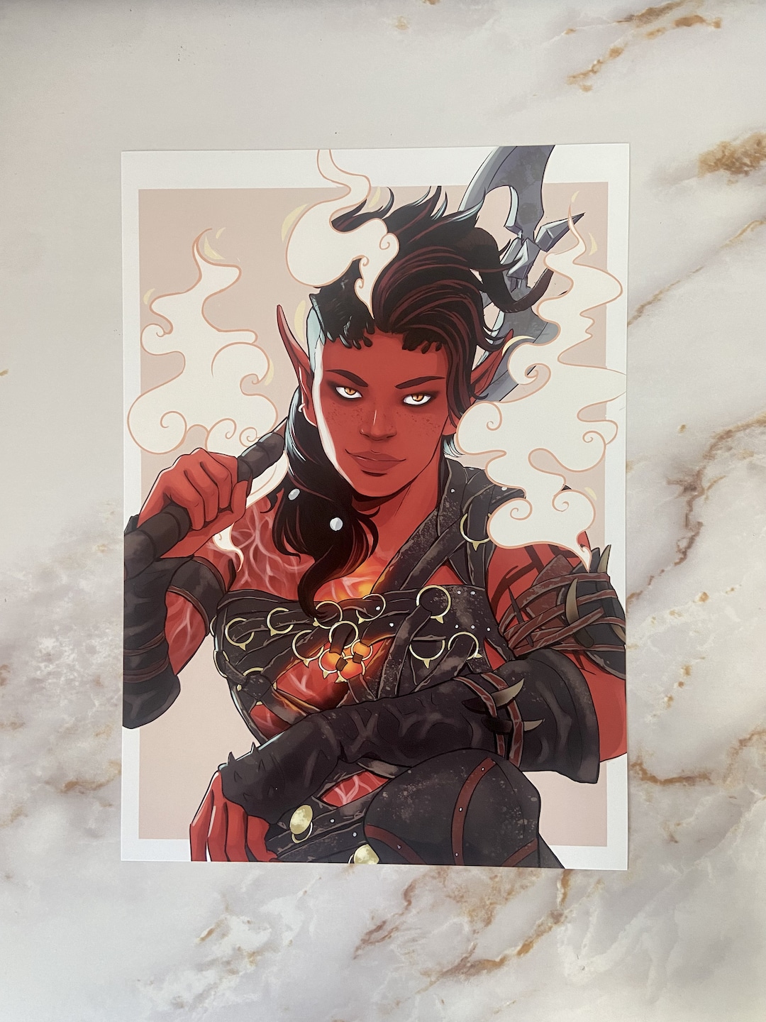 Karlach "hey Soldier" Art Print: Baldur's Gate 3 Fanart - Etsy