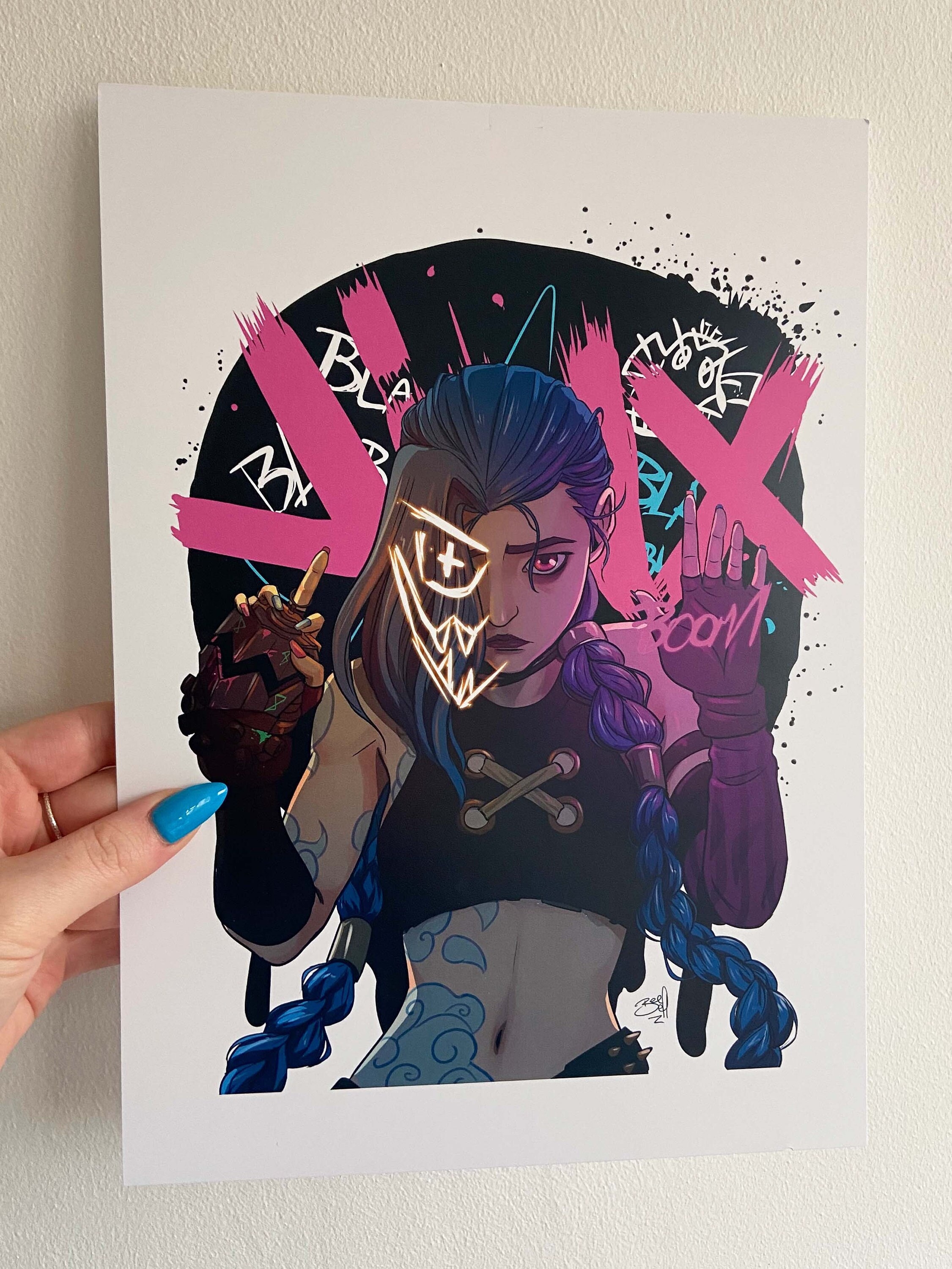 Jinx Boom A4/A5 Art Print - Etsy