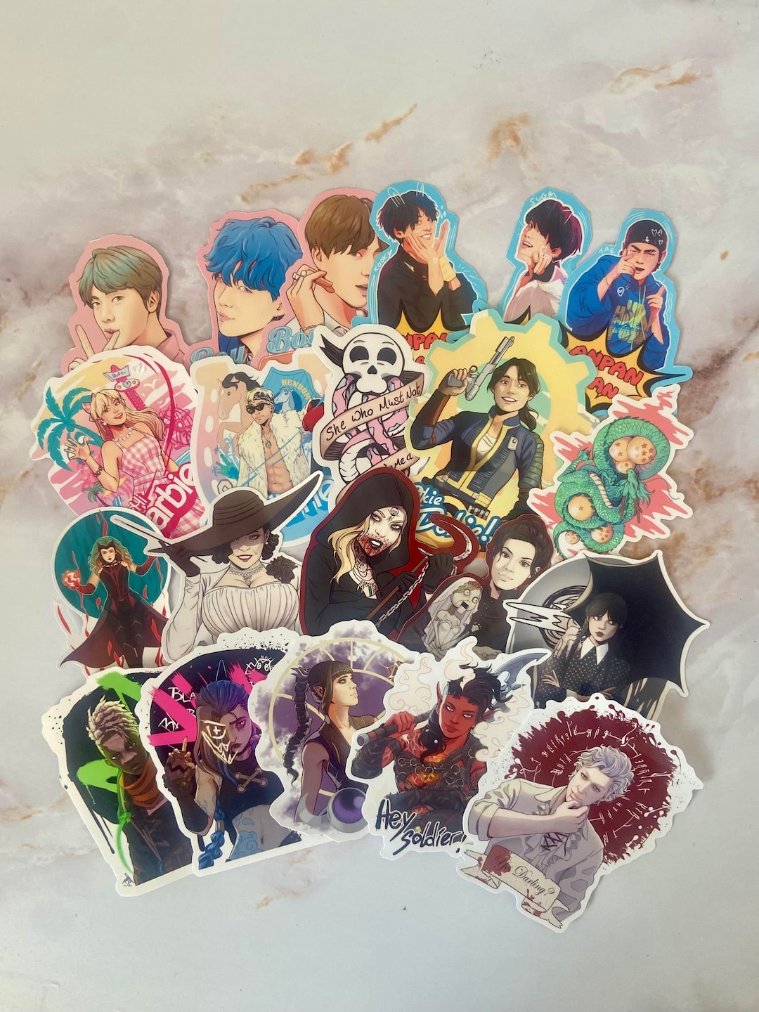 Video Game Character Vinyl Stickers Laptop Decals DND Stickers KPOP RE8 ...