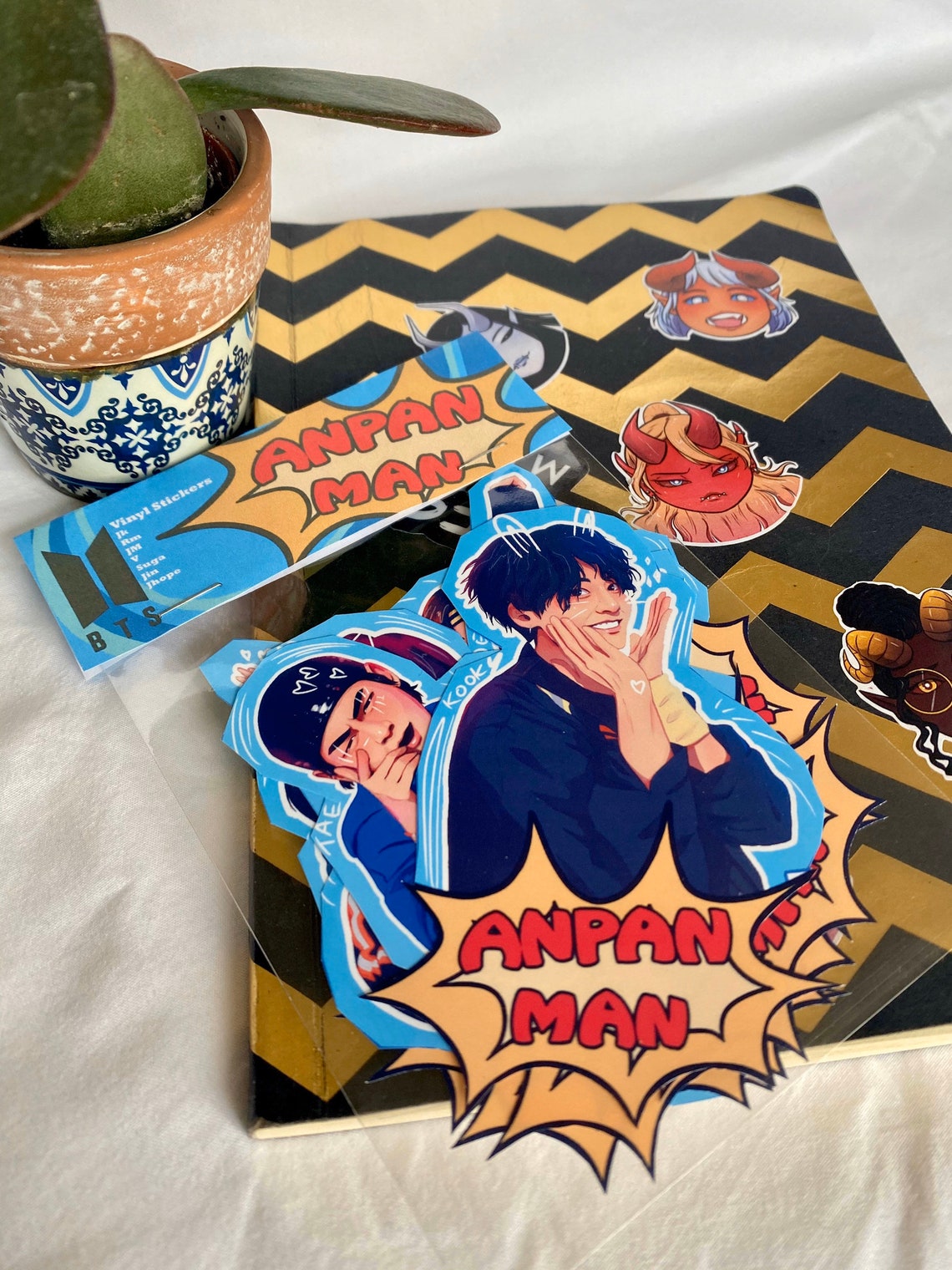 Anpanman Vinyl Sticker Set | Etsy