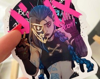 Jinx Arcane League of Legends Sticker - Etsy