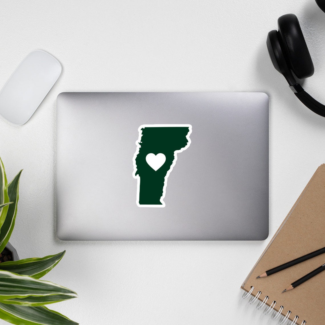Vermont Heart sticker - Etsy