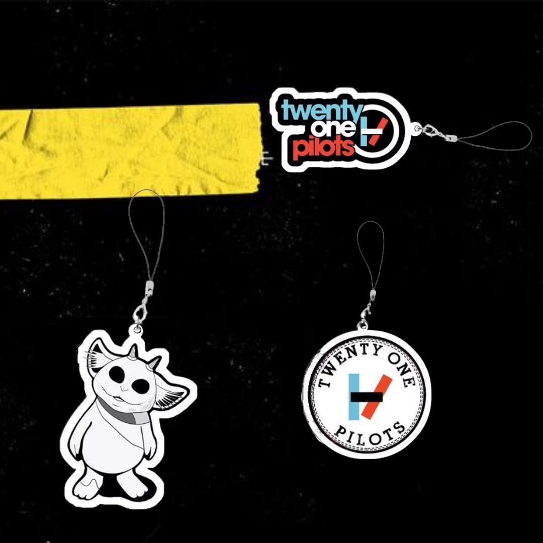 Twenty One Pilots Keychain Merch Clancy Ned TOP Merch Resin Keytag 1in ...