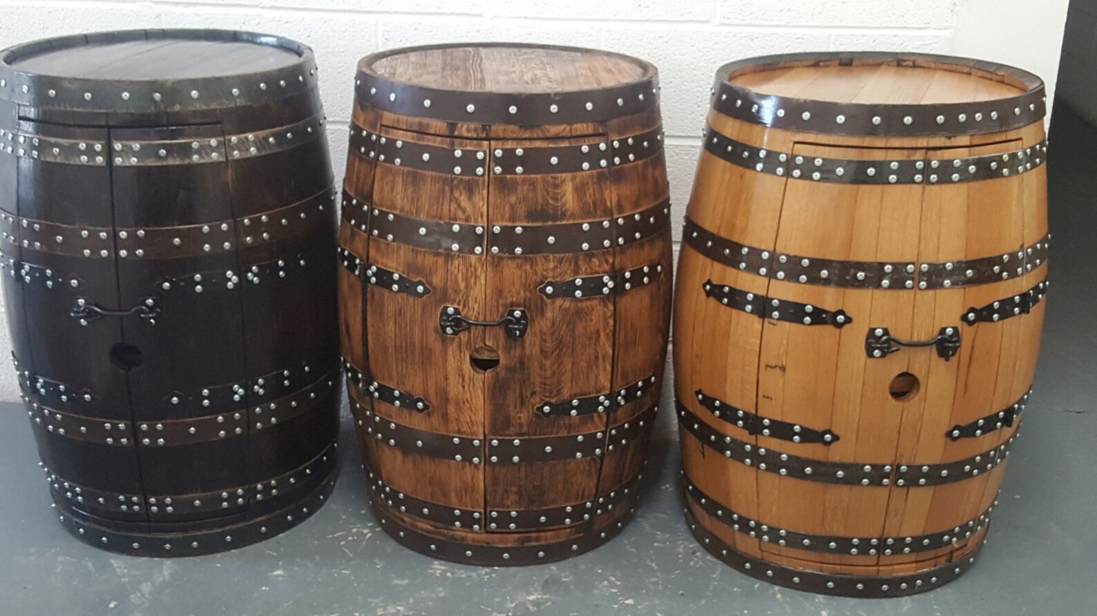 ROTATING SHELF Whisky Barrel Cabinet_oak Barrel-bar_handmade - Etsy UK