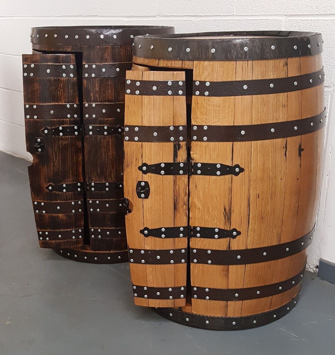 Whisky Barrel-bar_ Rotating Shelf Rack _whisky Oak Barrel | Etsy