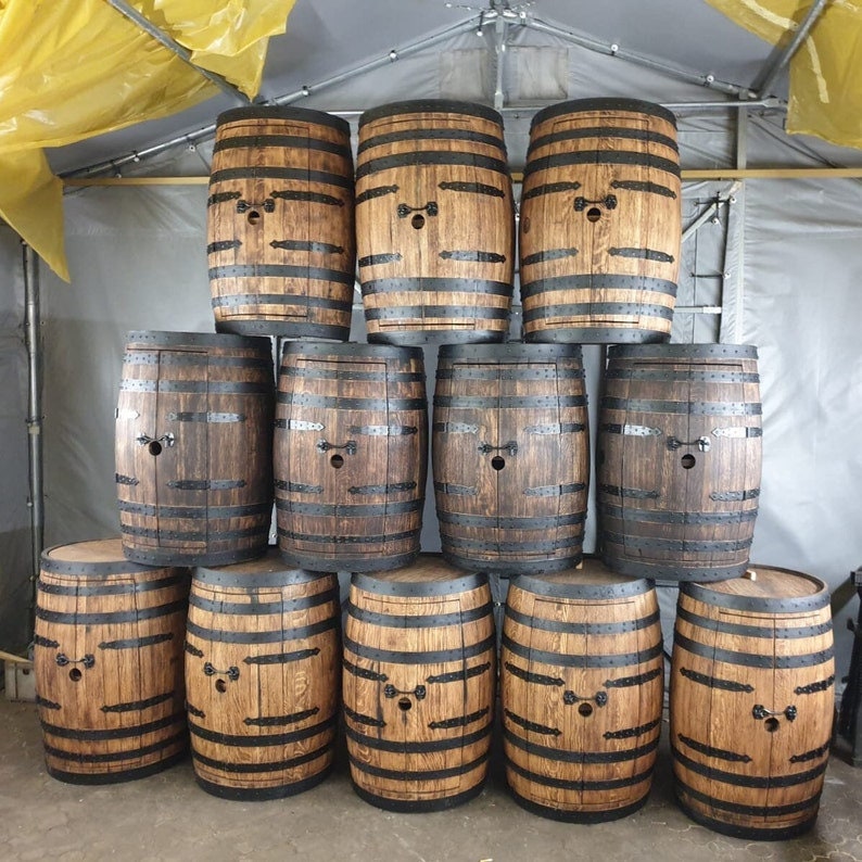 Half Whisky Barrel Drinks Cabinet__handmade & Recycled From - Etsy